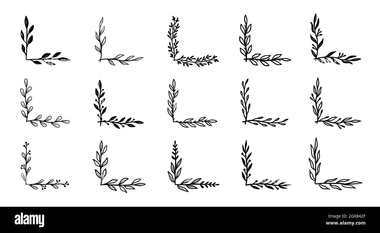 Corner Flourish Silhouette