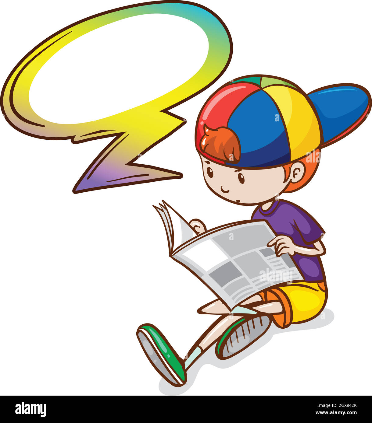 Cartoon Reading Magazine