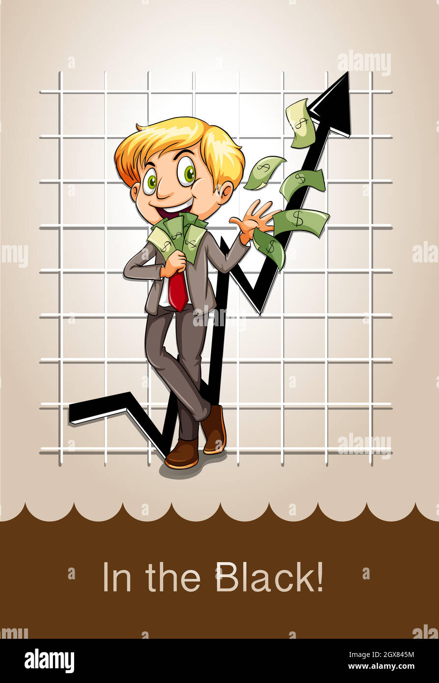 Rising arrow chart dollar Stock Vector Images - Alamy