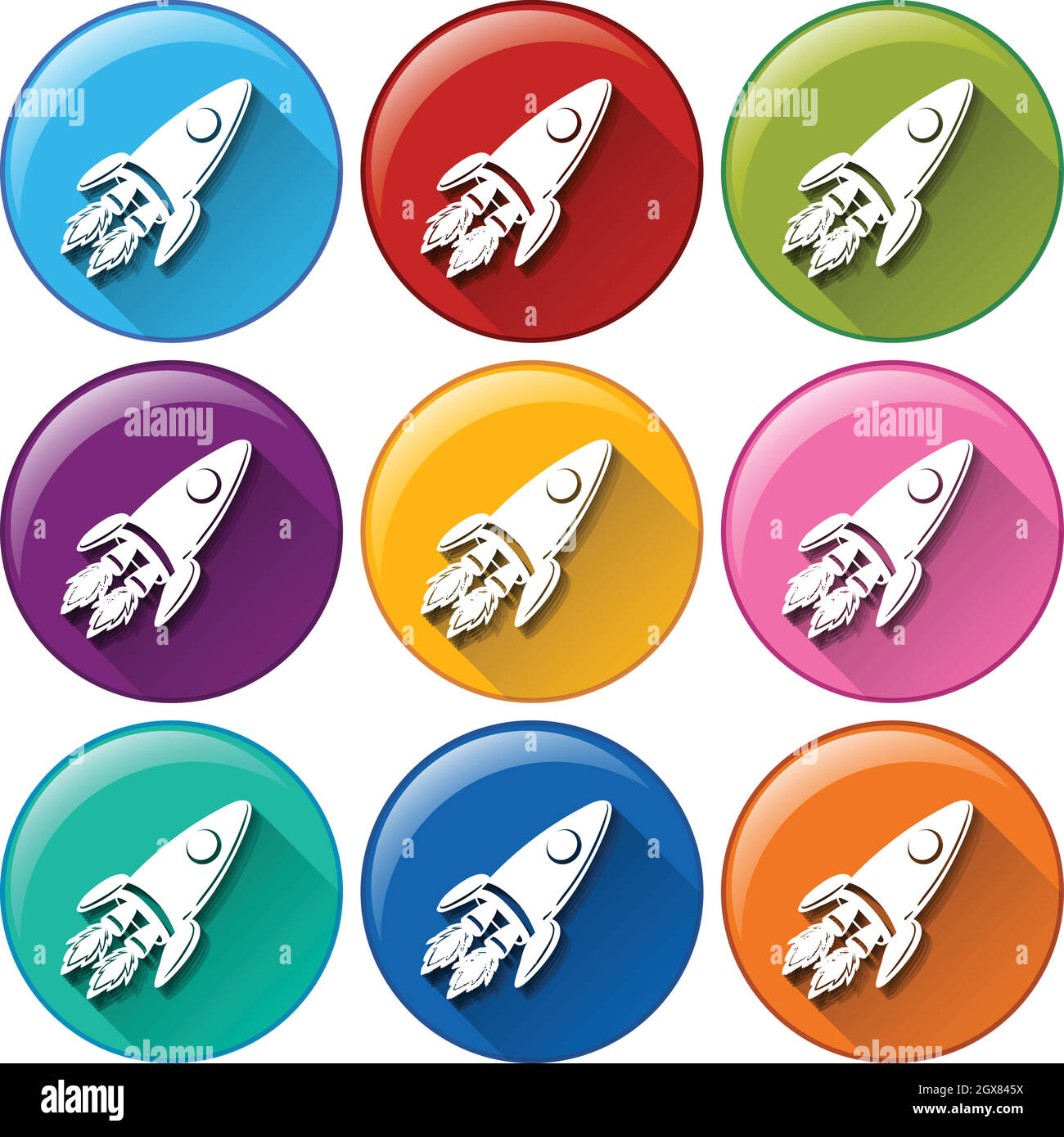 Buttons with rockets Stock Vector Image & Art - Alamy
