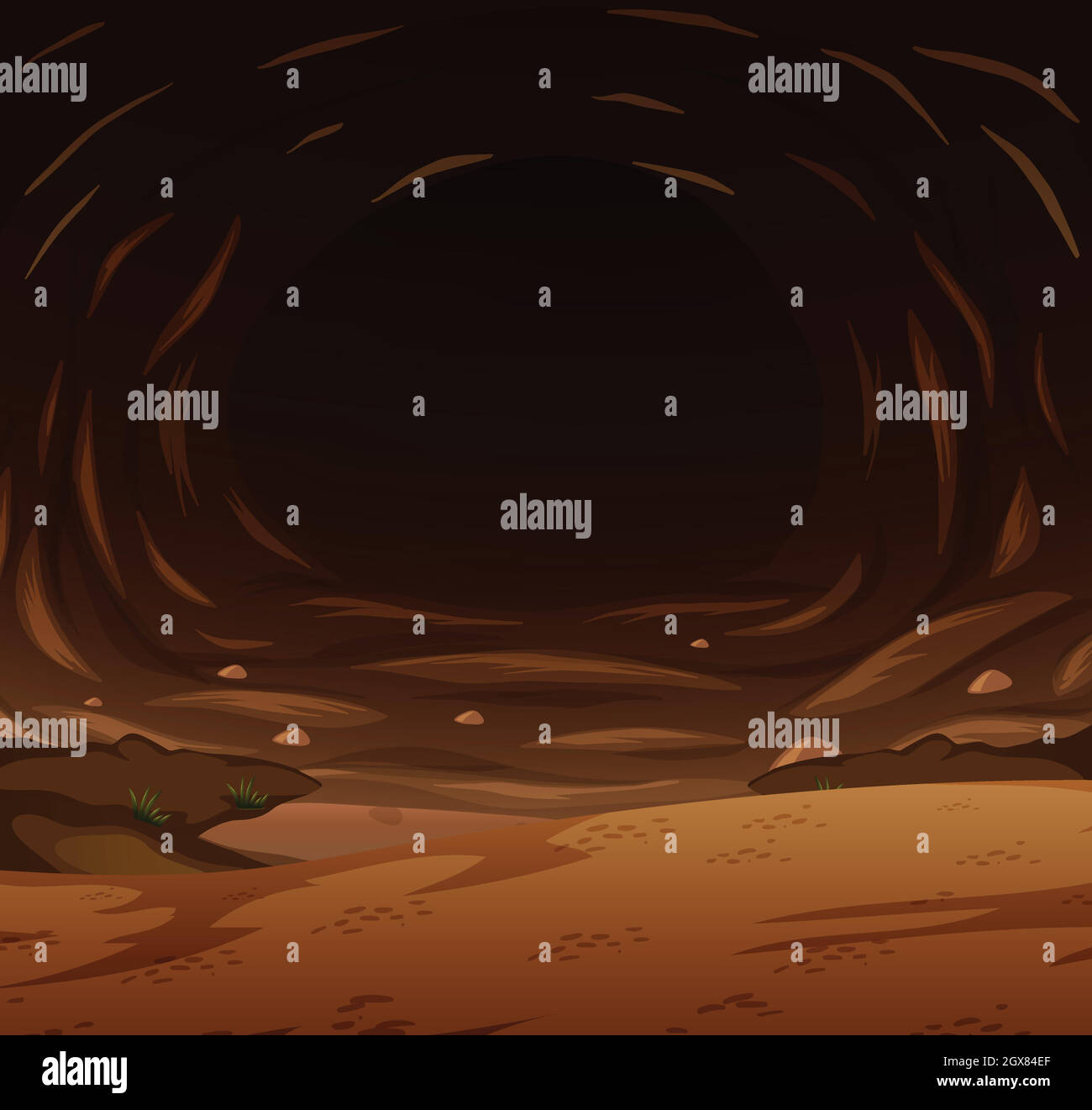 A dark cave background Stock Vector Image & Art - Alamy