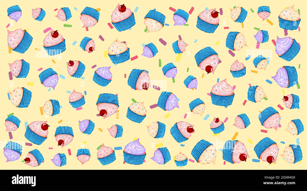 Edible cupcakes Stock Vector Images - Alamy