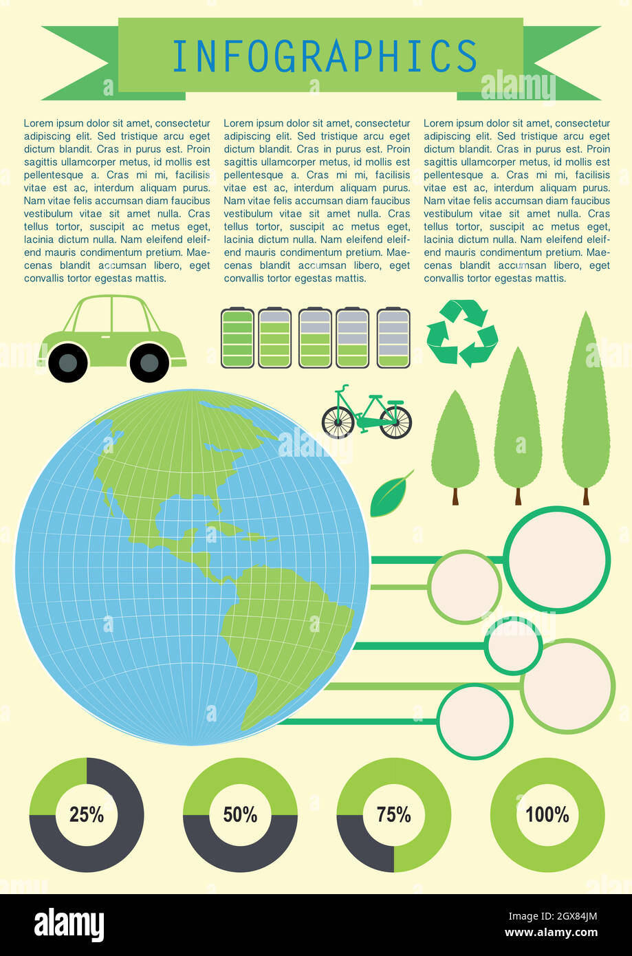 Infochart showing the planet Earth Stock Vector Image & Art - Alamy
