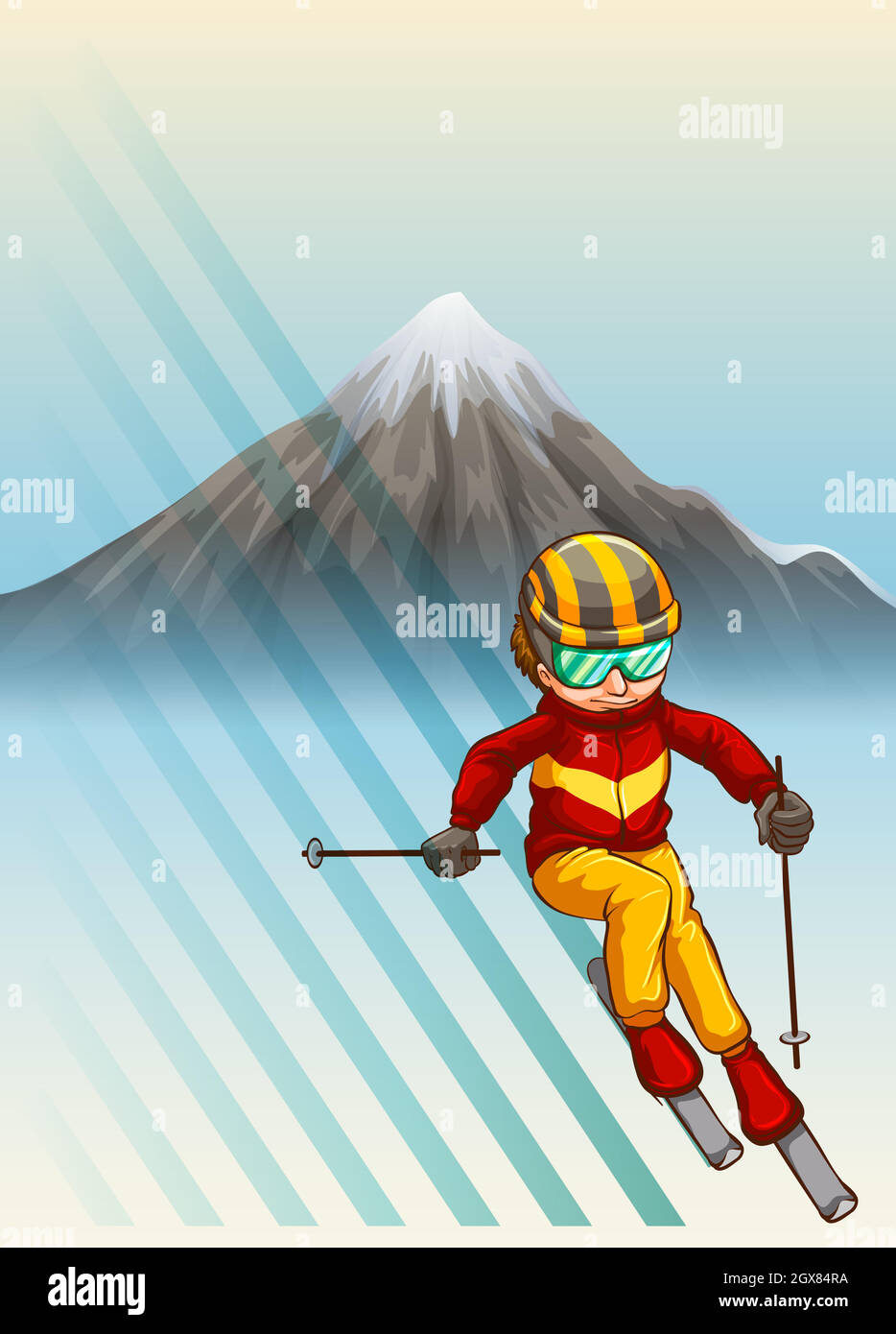 Ski mountain clipart Stock Vector Images - Alamy