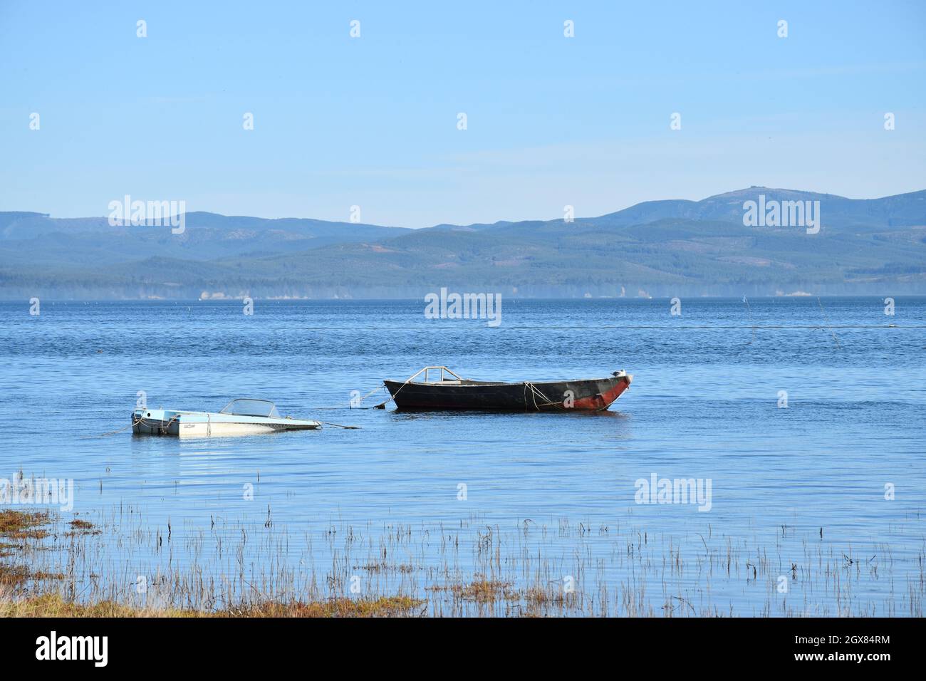 Views of Willapa Bay from Oysterville, Long Beach Peninsula, Pacific ...