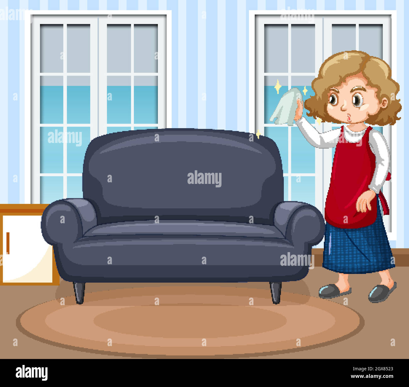 Cleaning windows home Stock Vector Images - Alamy