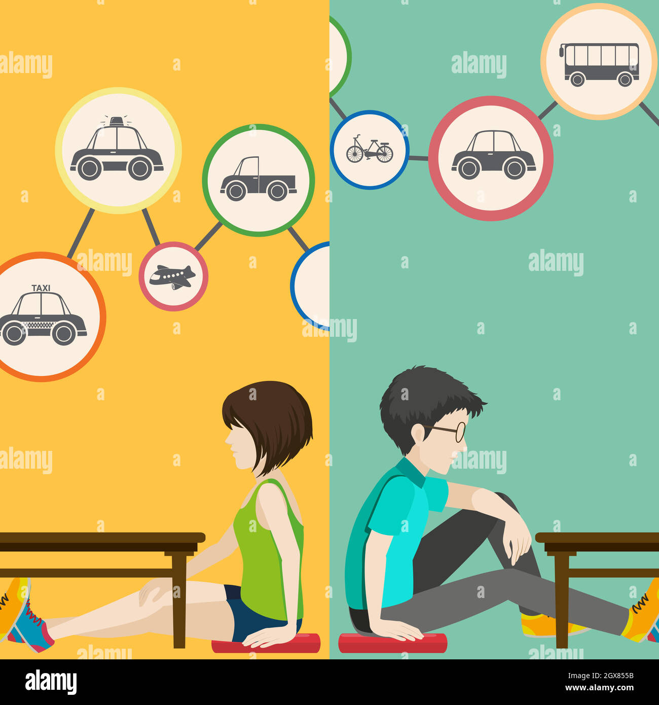 Infographic bicycle Stock Vector Images - Alamy