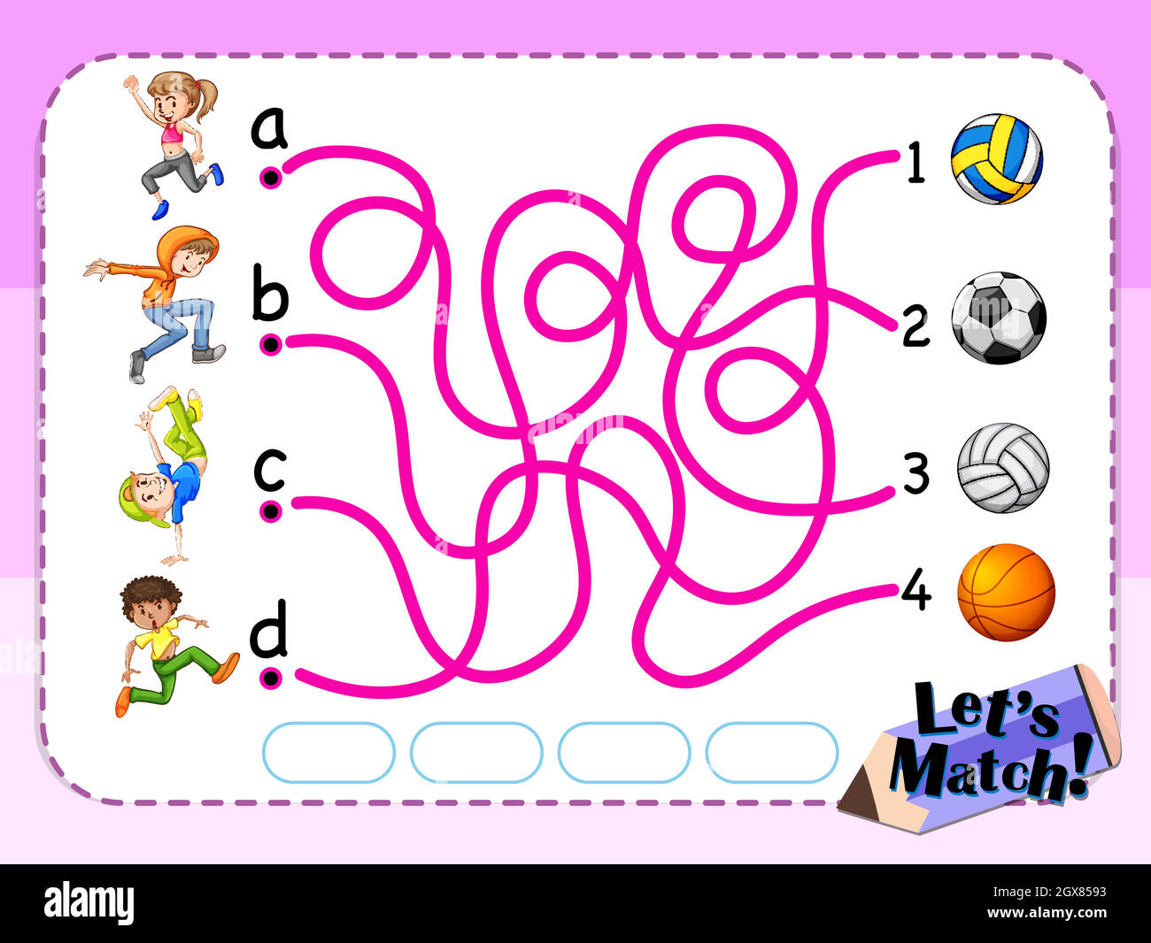 Educational fun games kids Stock Vector Images - Alamy