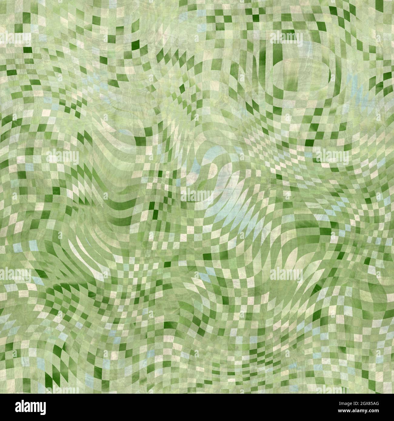 Seamless abstract wavy distorted check pattern for print Stock Photo ...