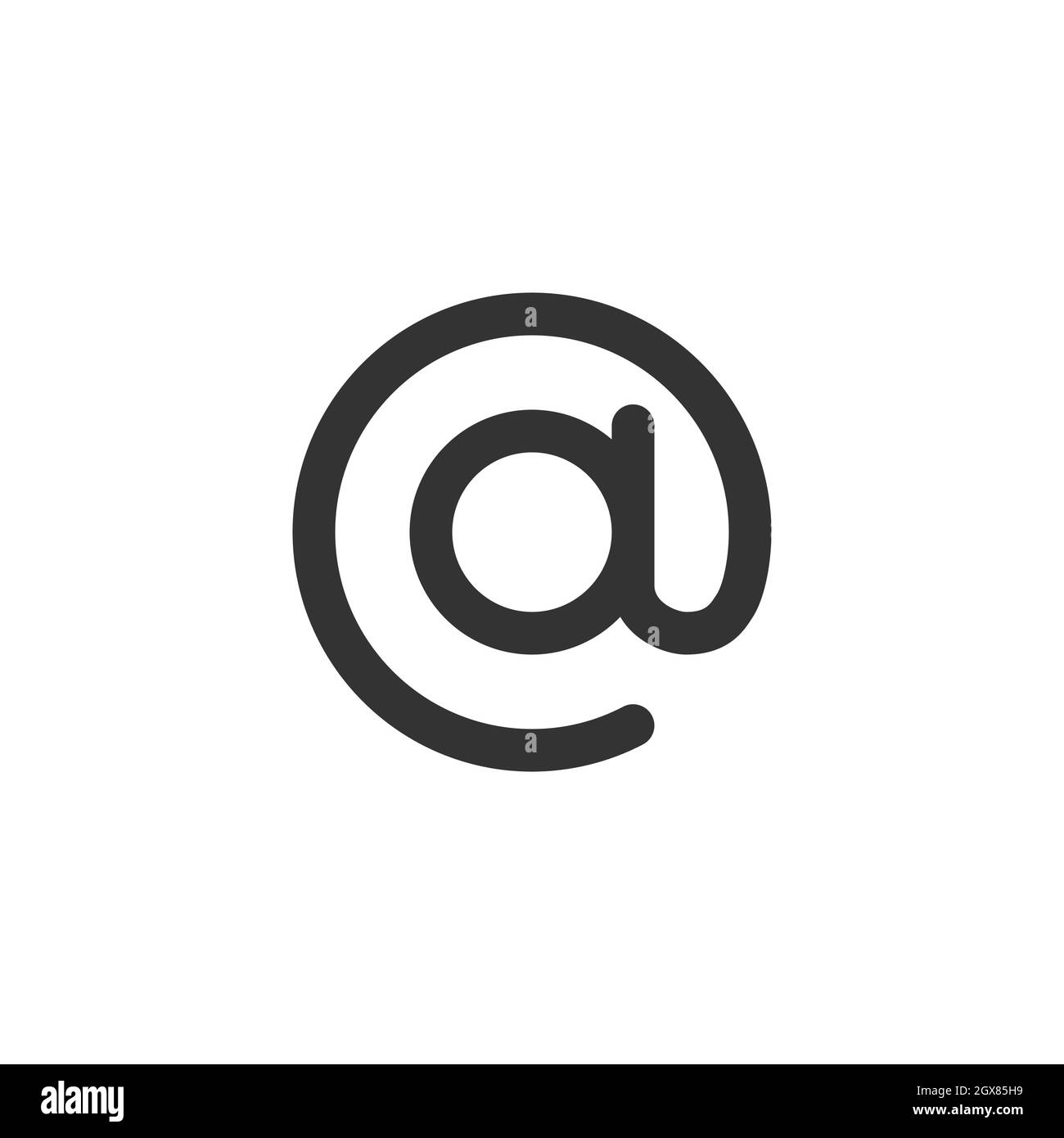 Arroba Button Sign Stock Vector Image & Art - Alamy