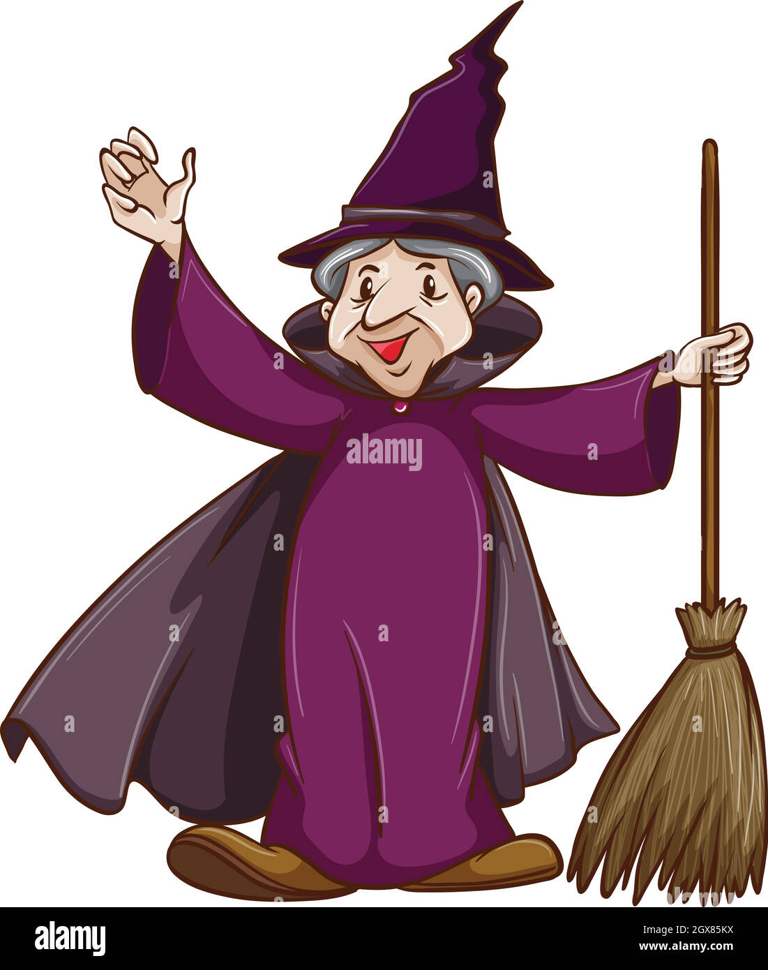 Witch wood wand Stock Vector Images - Alamy