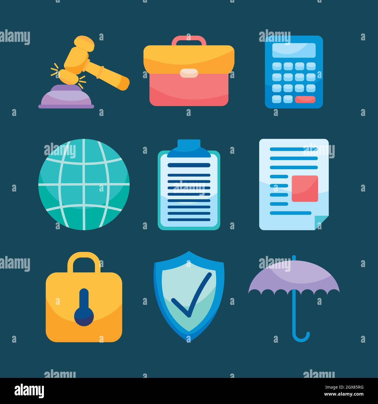 business liability icon set design Stock Vector Image & Art - Alamy