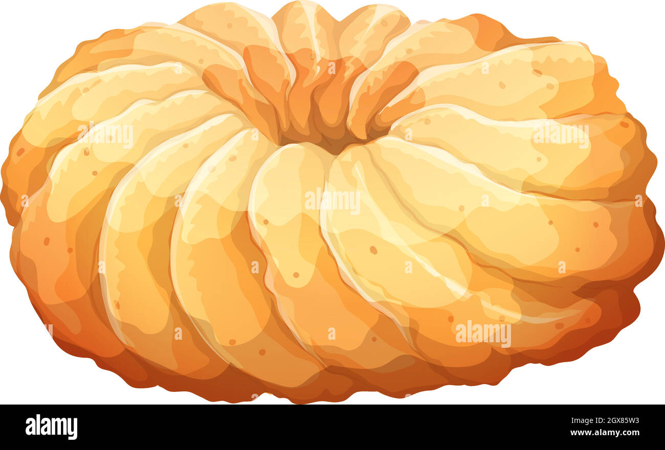 Round white bread on Stock Vector Images - Alamy