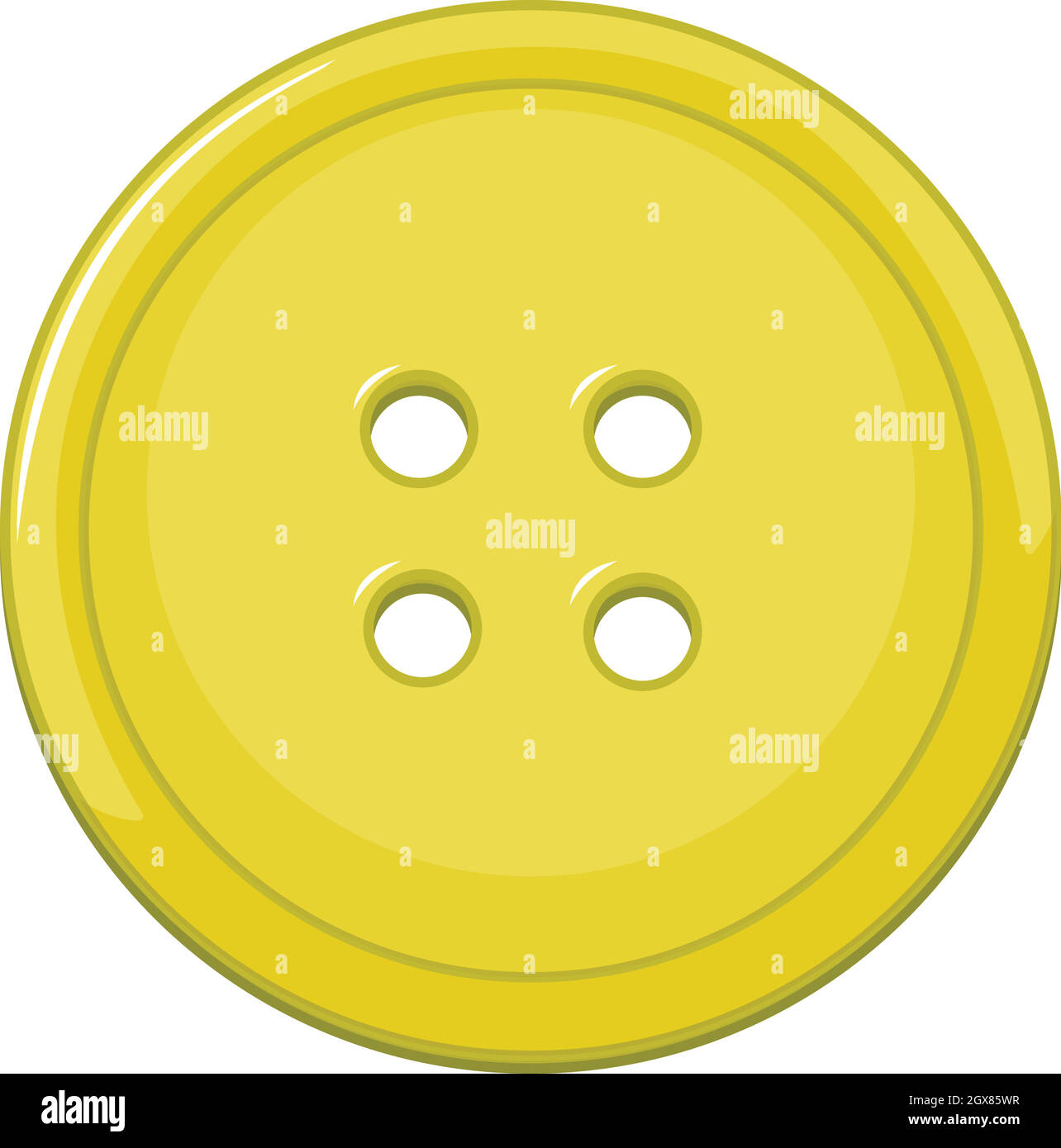 Large yellow isolated button Stock Vector Image & Art - Alamy