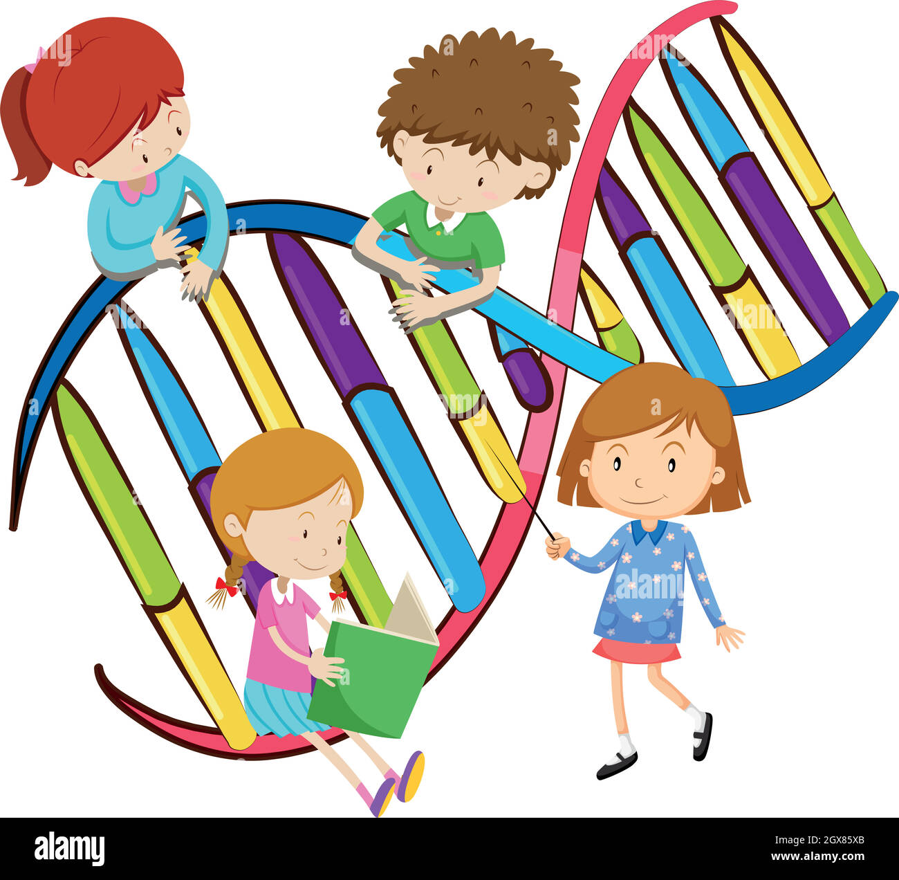 Dna art work Stock Vector Images - Alamy