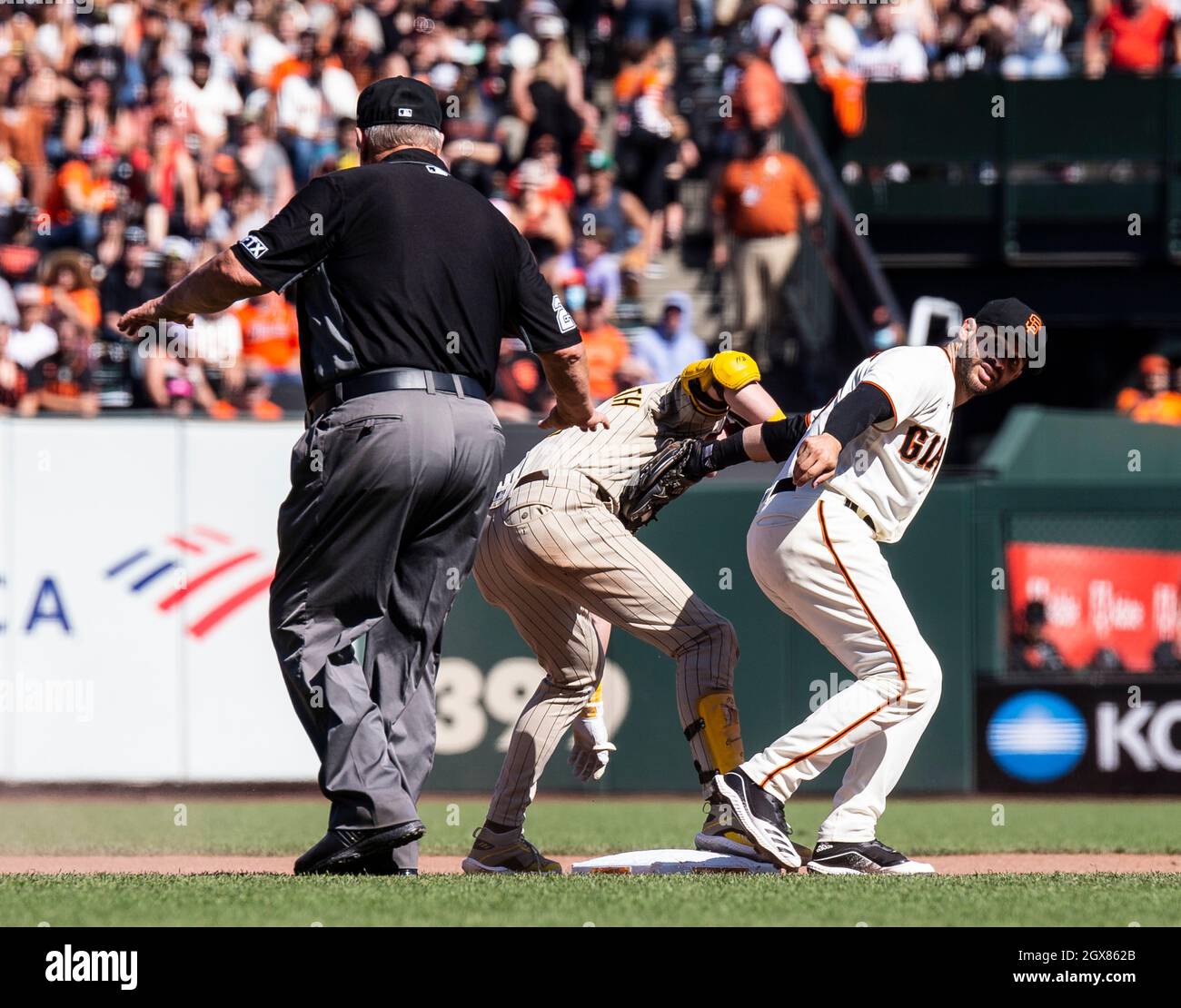CAPTION CORRECTION: October 03 2021 San Francisco CA, U.S.A. The umpire ...