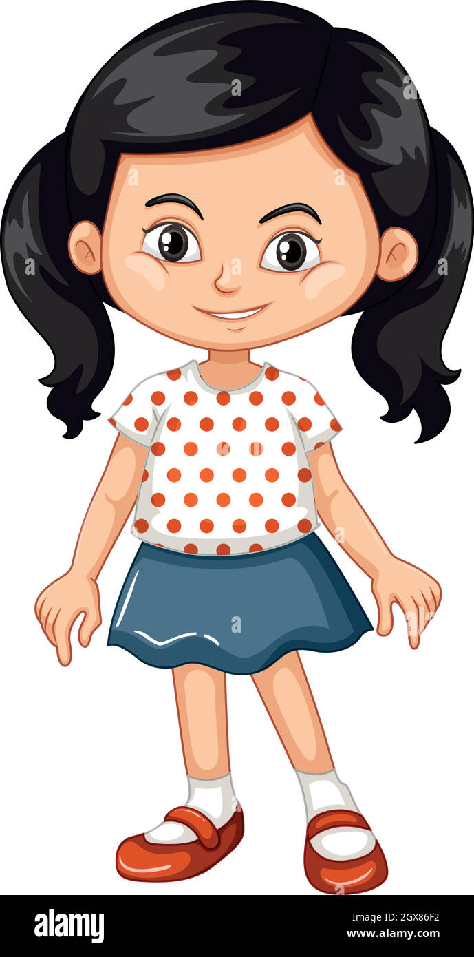 Asian girl with happy face Stock Vector Image & Art - Alamy