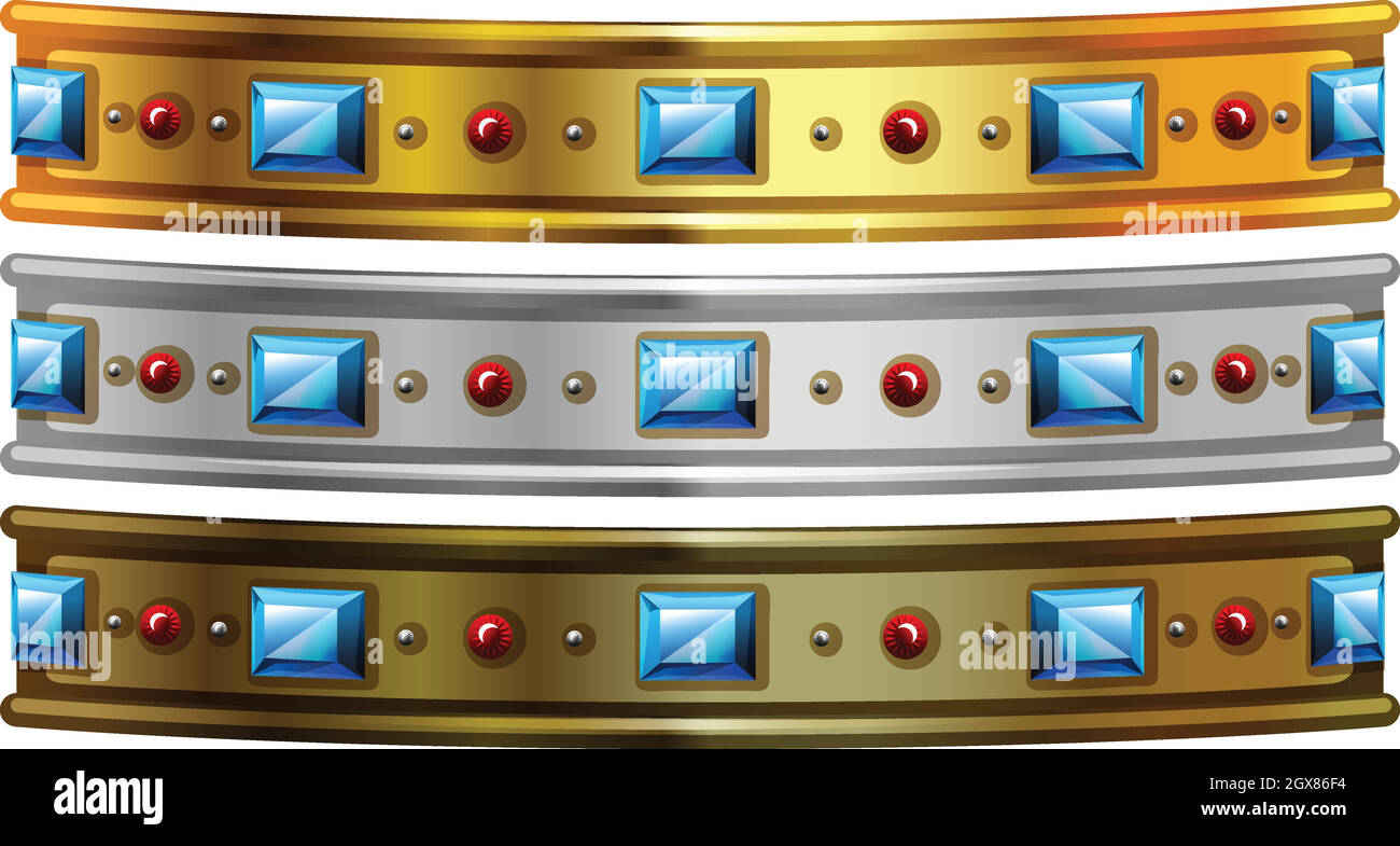 Gold bracelet Stock Vector Images - Alamy