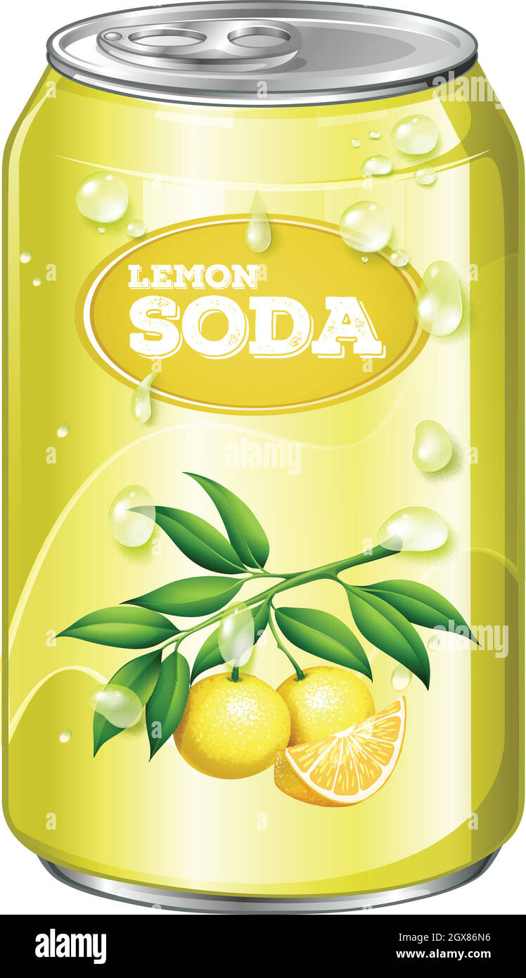 Soda drink in can Stock Vector Images - Alamy