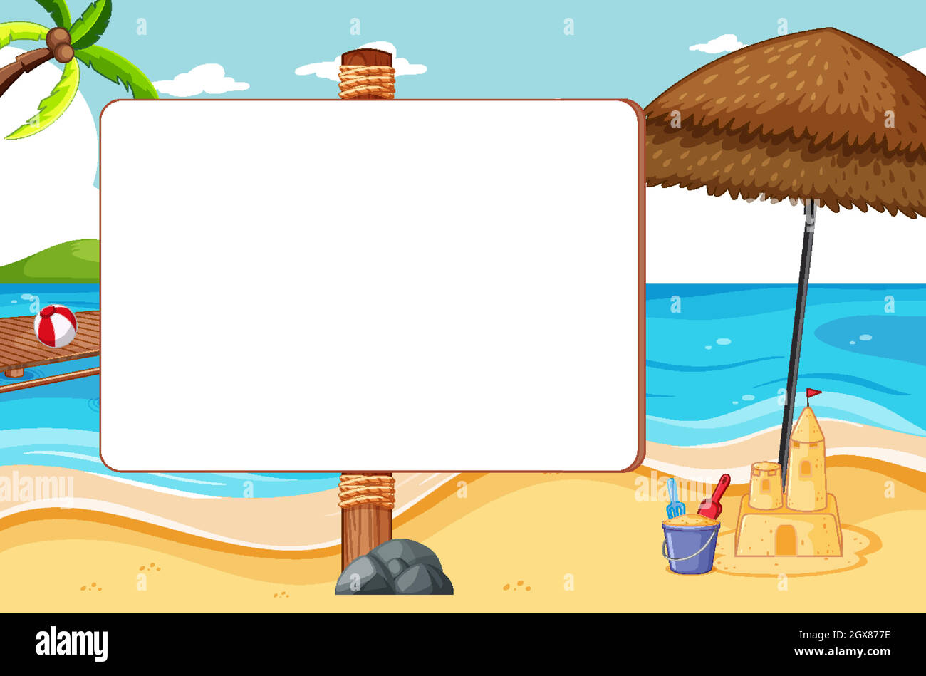 Beach Frame Clip Art