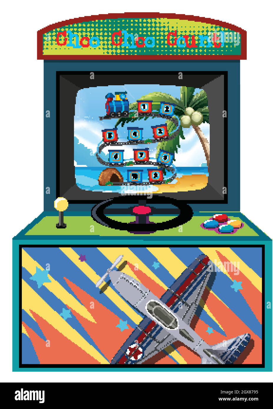 Game machine for counting numbers on isolated background Stock Vector ...