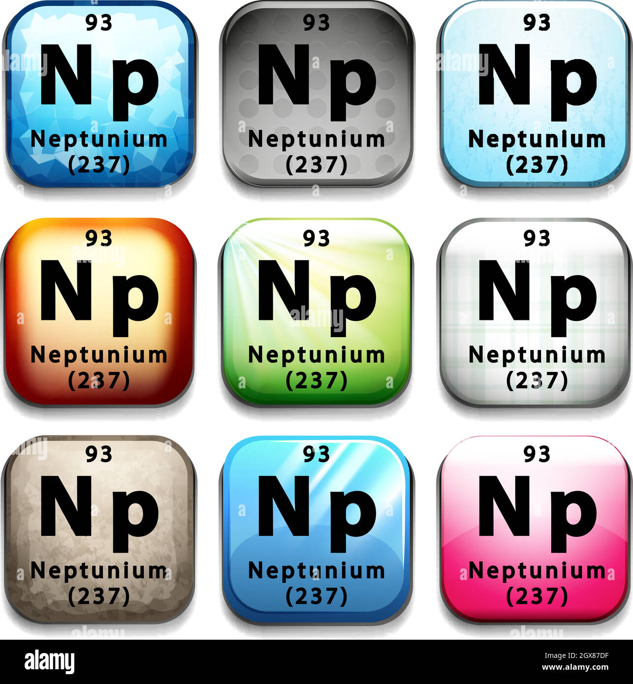 Neptunium np Stock Vector Images - Alamy