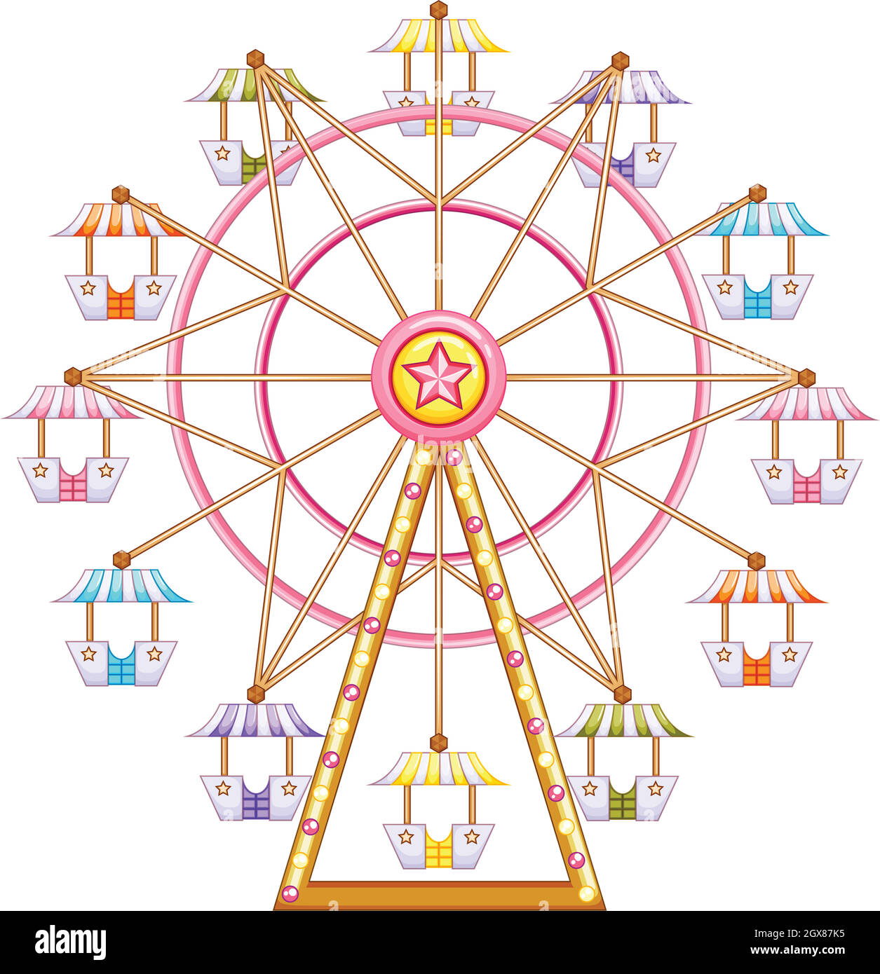 Ferris wheel cars on Stock Vector Images - Alamy