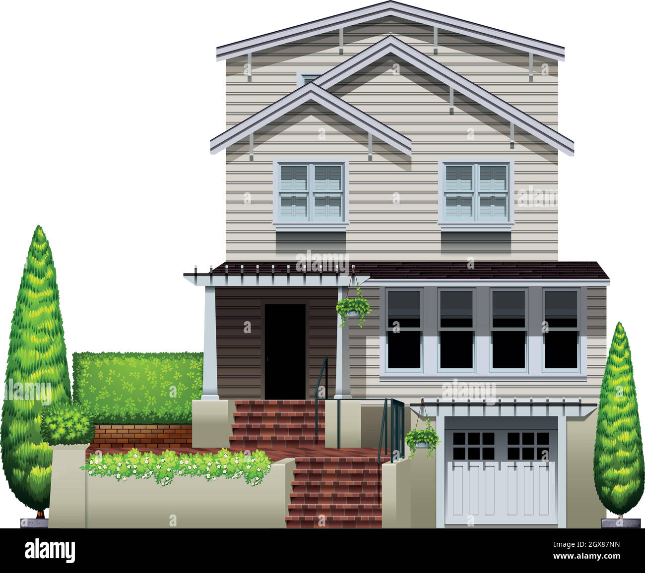 House on stone Stock Vector Images - Alamy