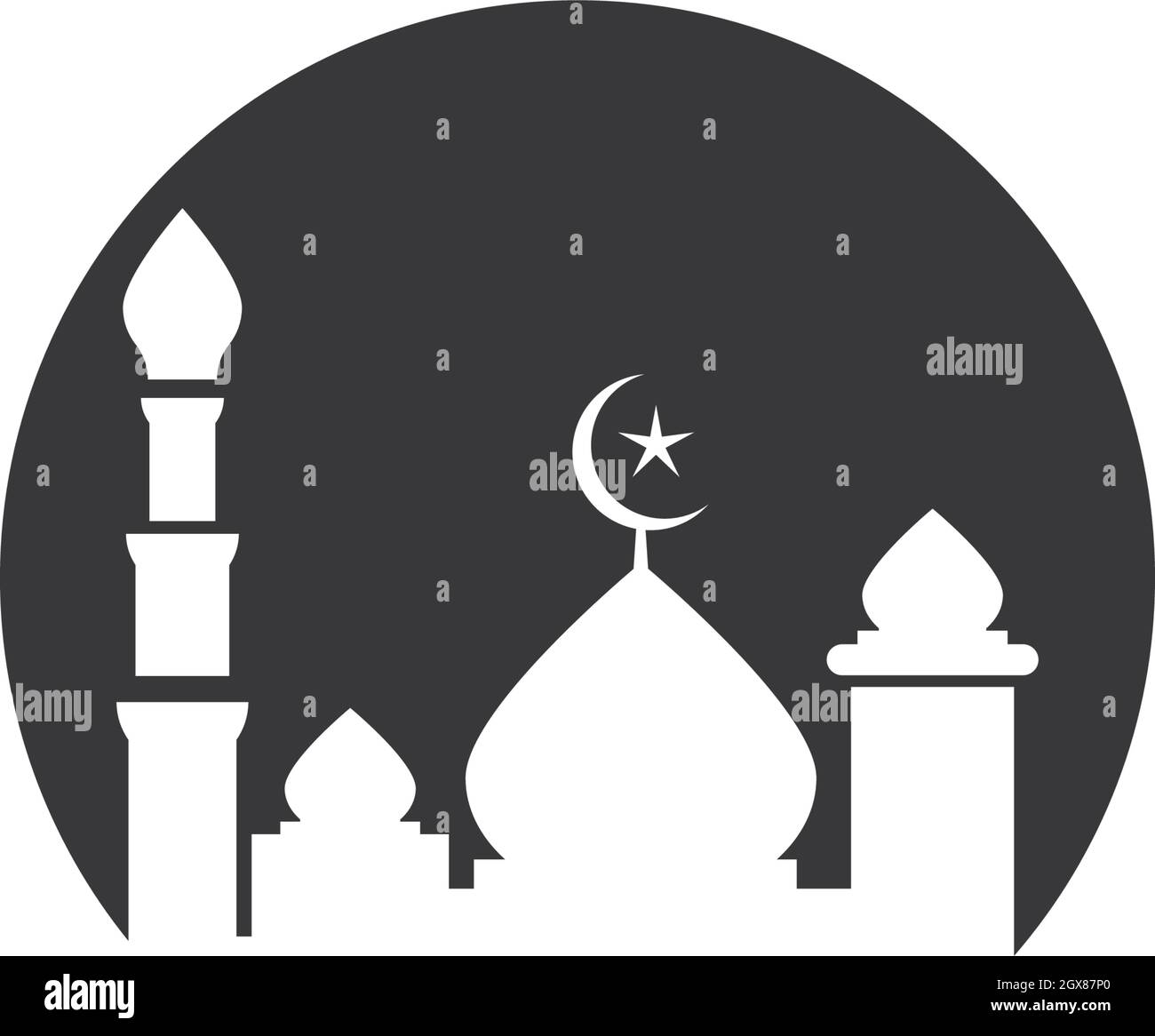Mosque icon vector template Stock Vector Image & Art - Alamy