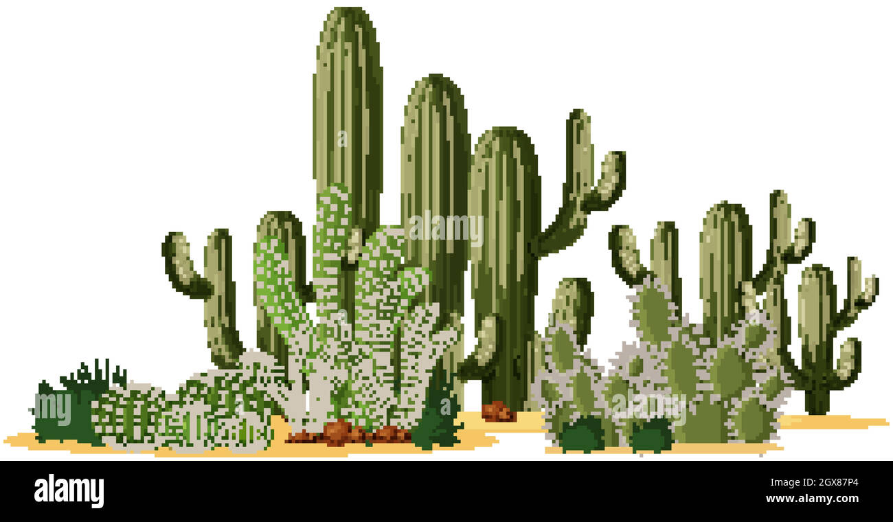 Vector green grass different Cut Out Stock Images & Pictures - Alamy