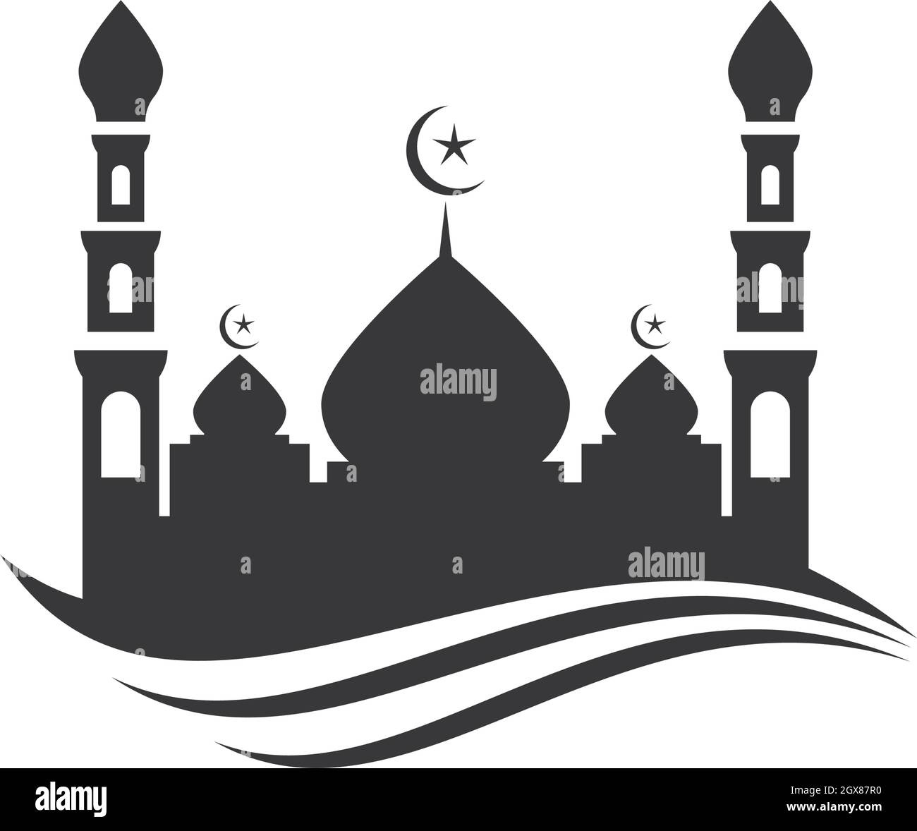 Mosque icon vector template Stock Vector Image & Art - Alamy