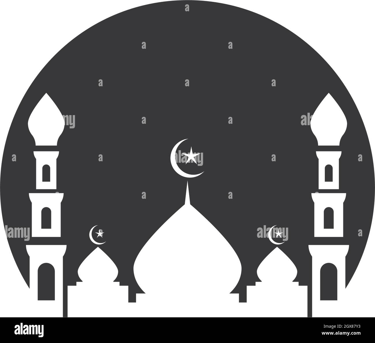 Mosque icon vector template Stock Vector Image & Art - Alamy