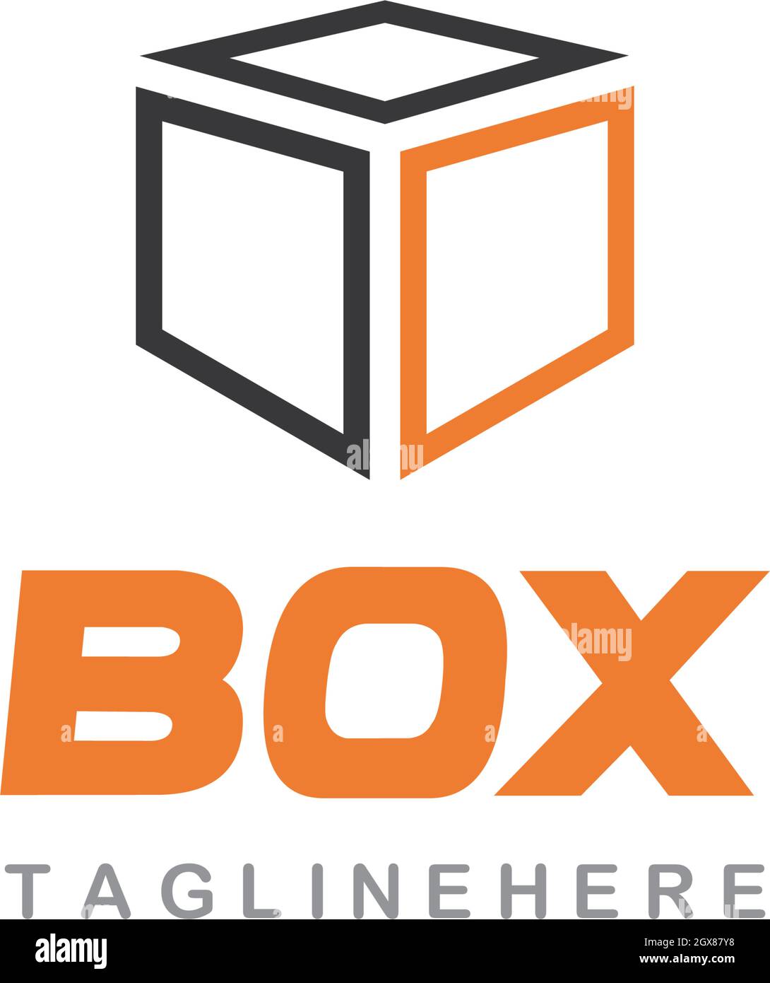 Box logo vector icon template Stock Vector Image & Art - Alamy