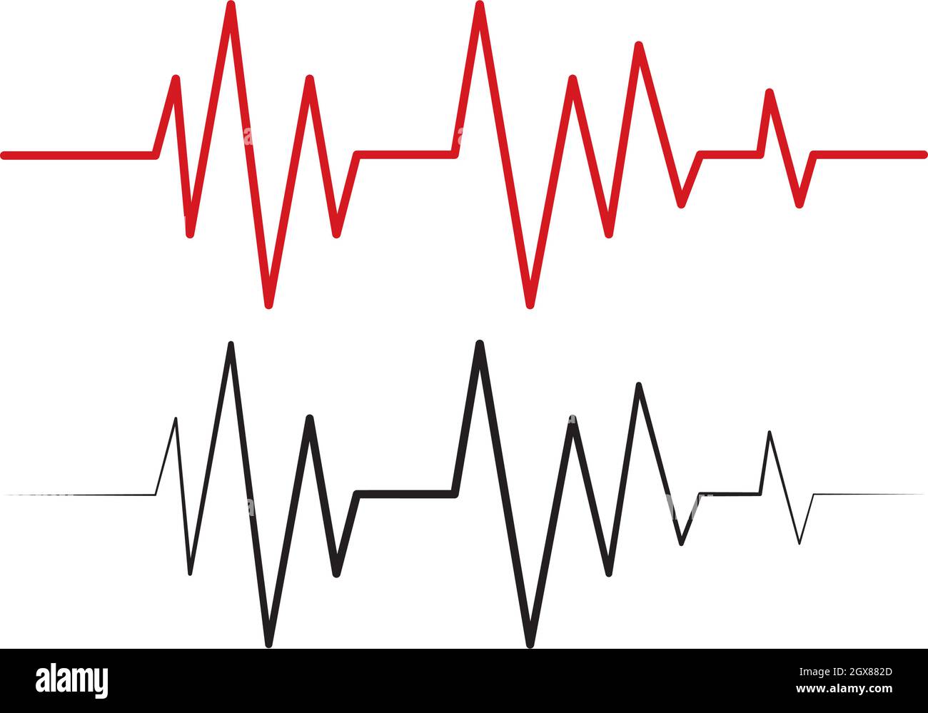 Pulse line ilustration vector template Stock Vector Image & Art - Alamy