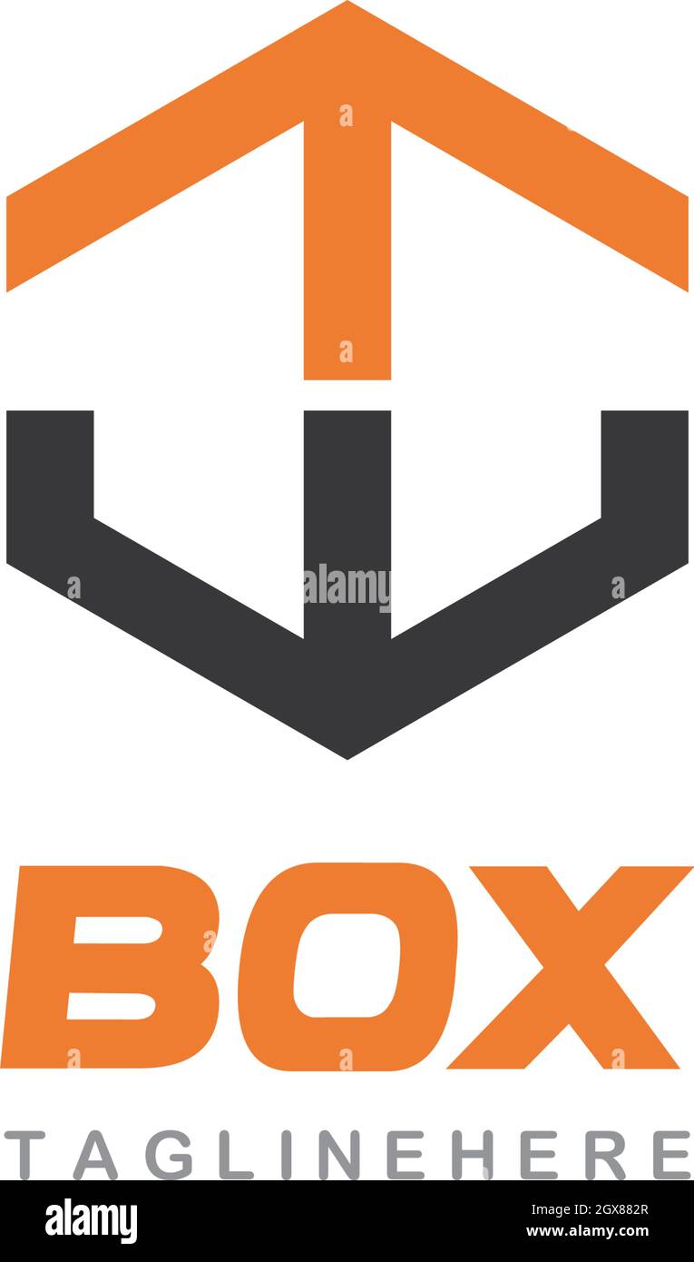 Box logo vector icon template Stock Vector Image & Art - Alamy
