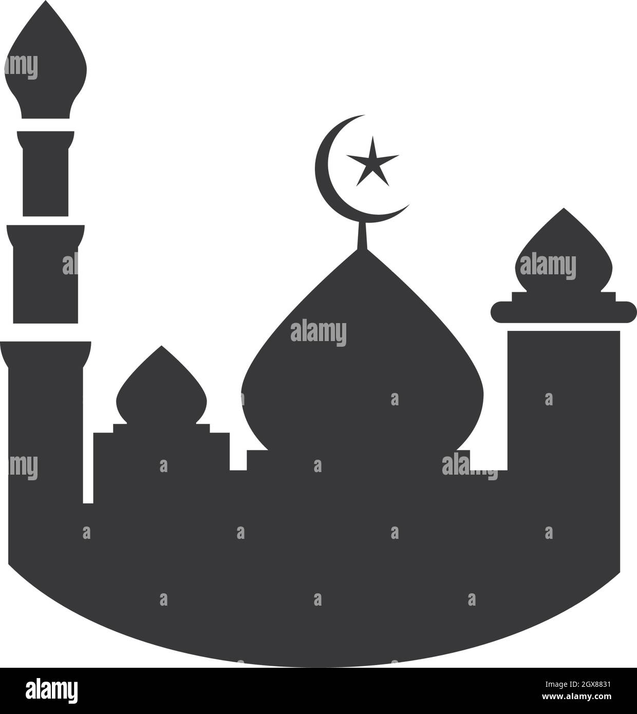 Mosque icon vector template Stock Vector Image & Art - Alamy