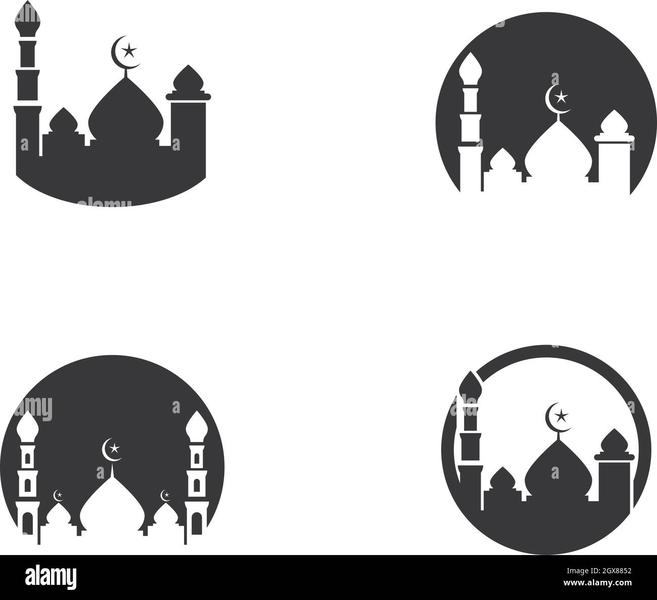 Mosque icon vector template Stock Vector Image & Art - Alamy