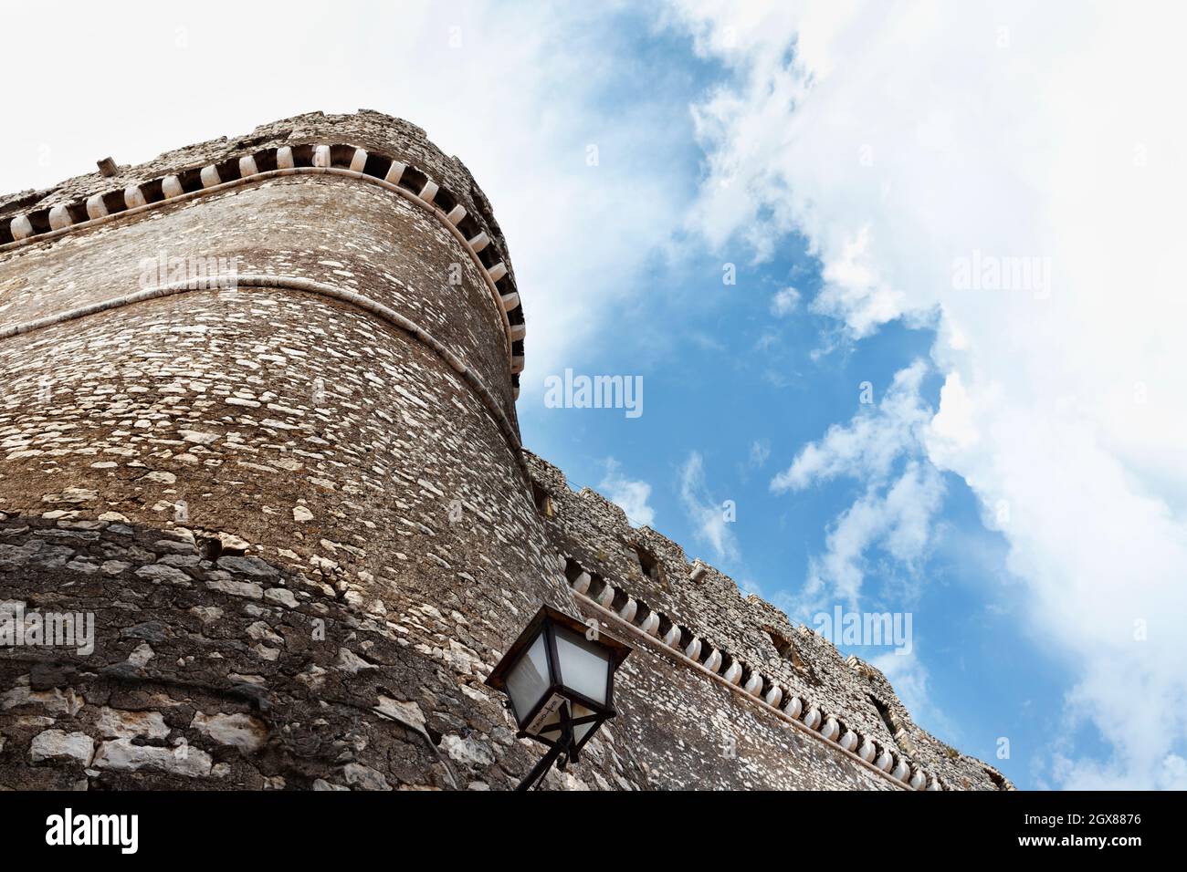 Sermoneta , Italy , 12 September 2021, Caetani castle in the medieval ...