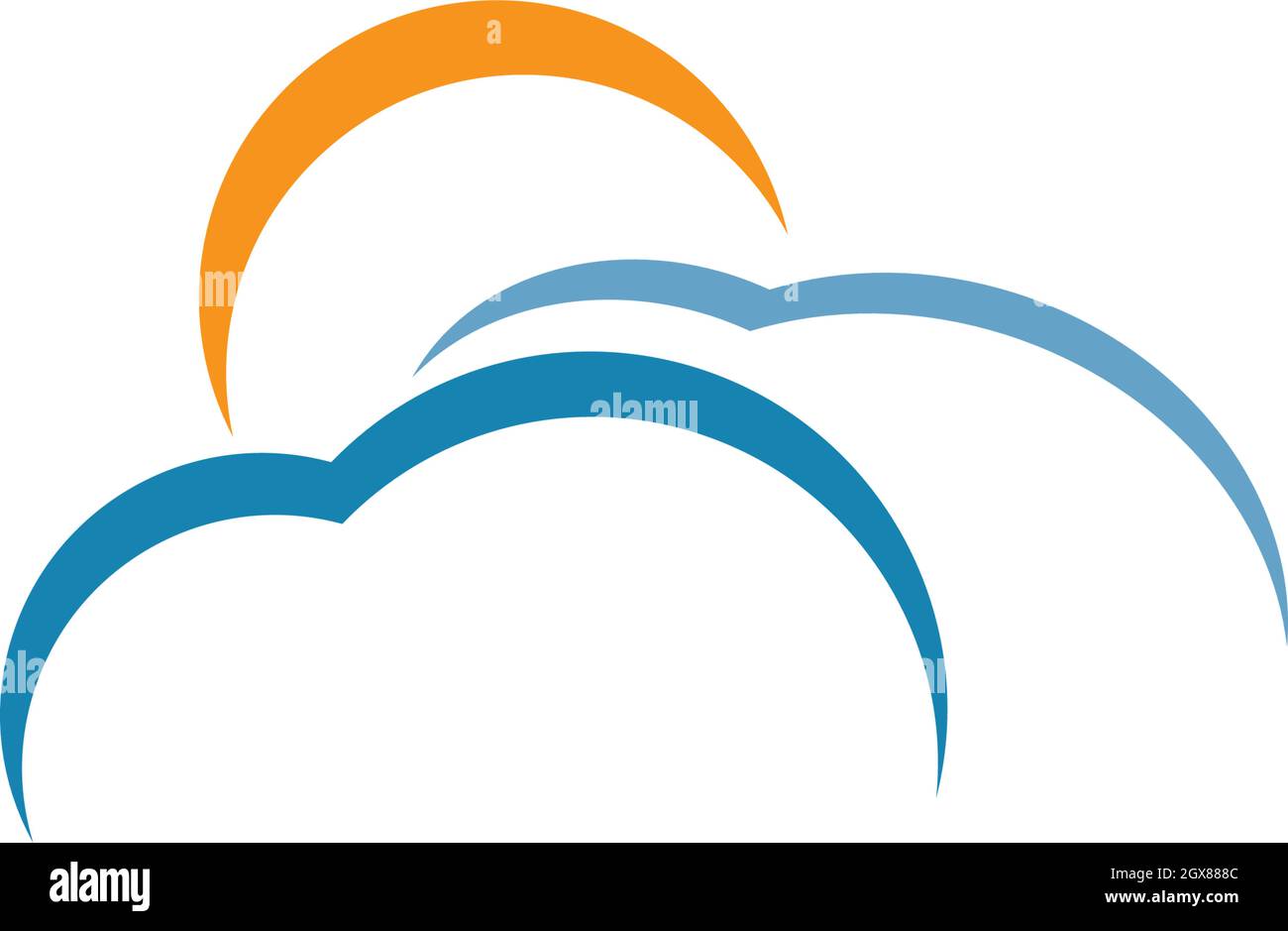 cloud logo vector icon template Stock Vector Image & Art - Alamy