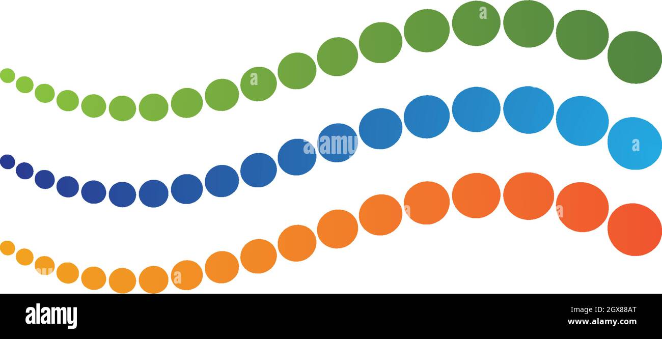 wave molecule logo vector icon template Stock Vector Image & Art - Alamy