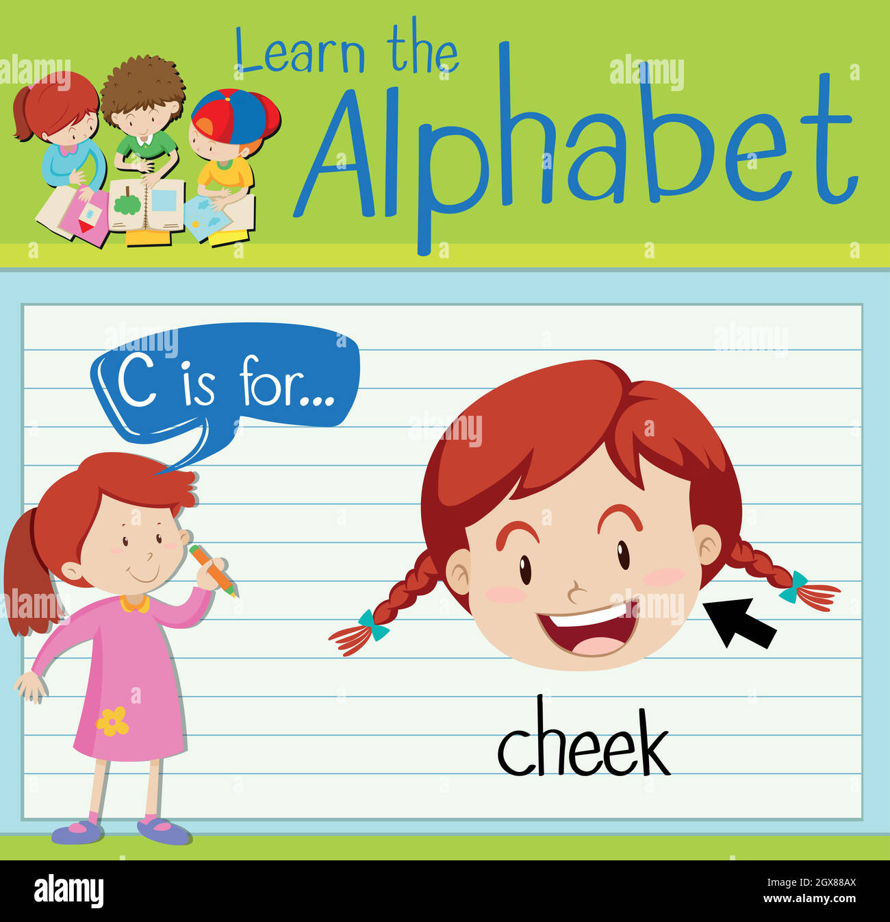 Cheek face Stock Vector Images - Alamy