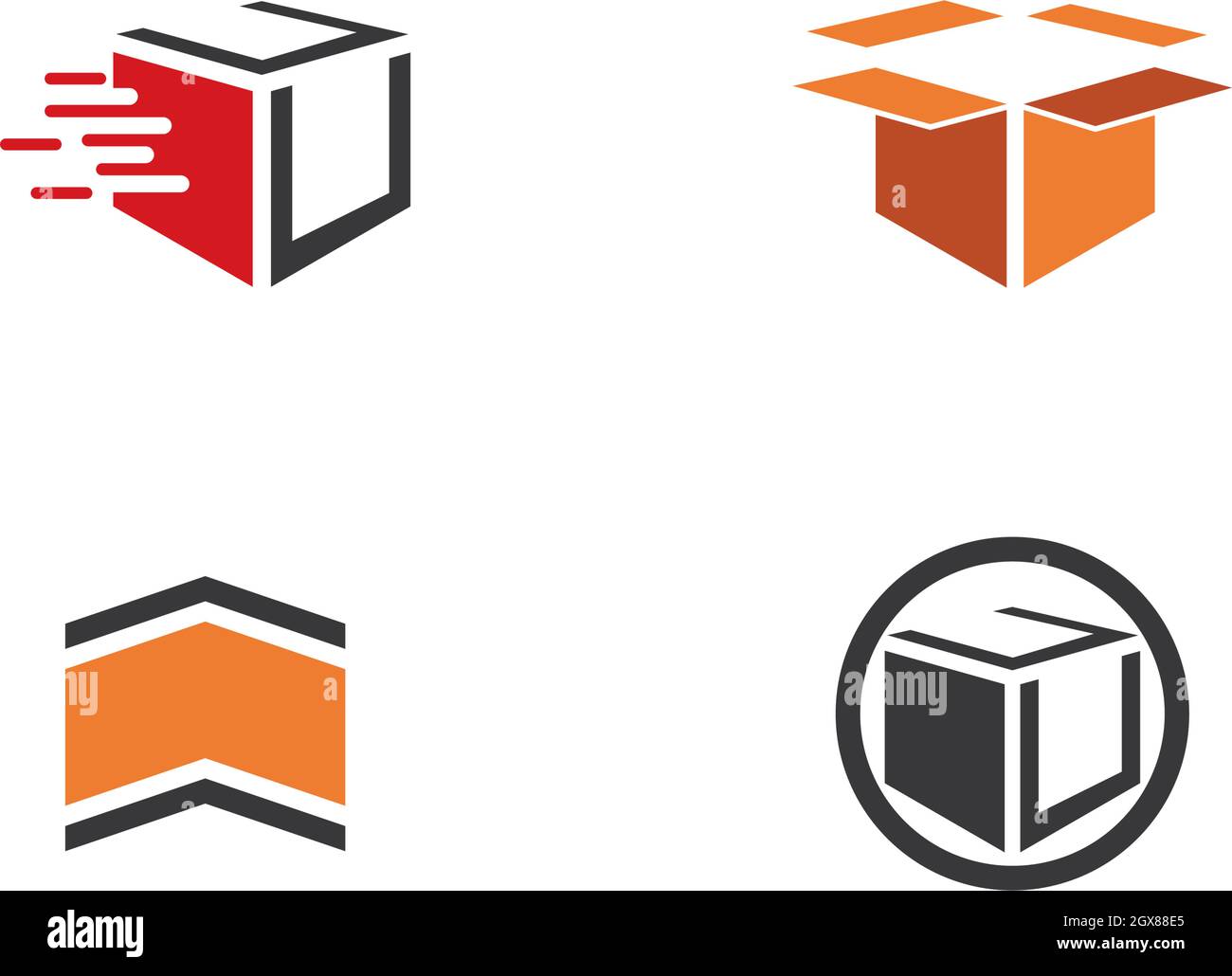 Box logo vector icon template Stock Vector Image & Art - Alamy