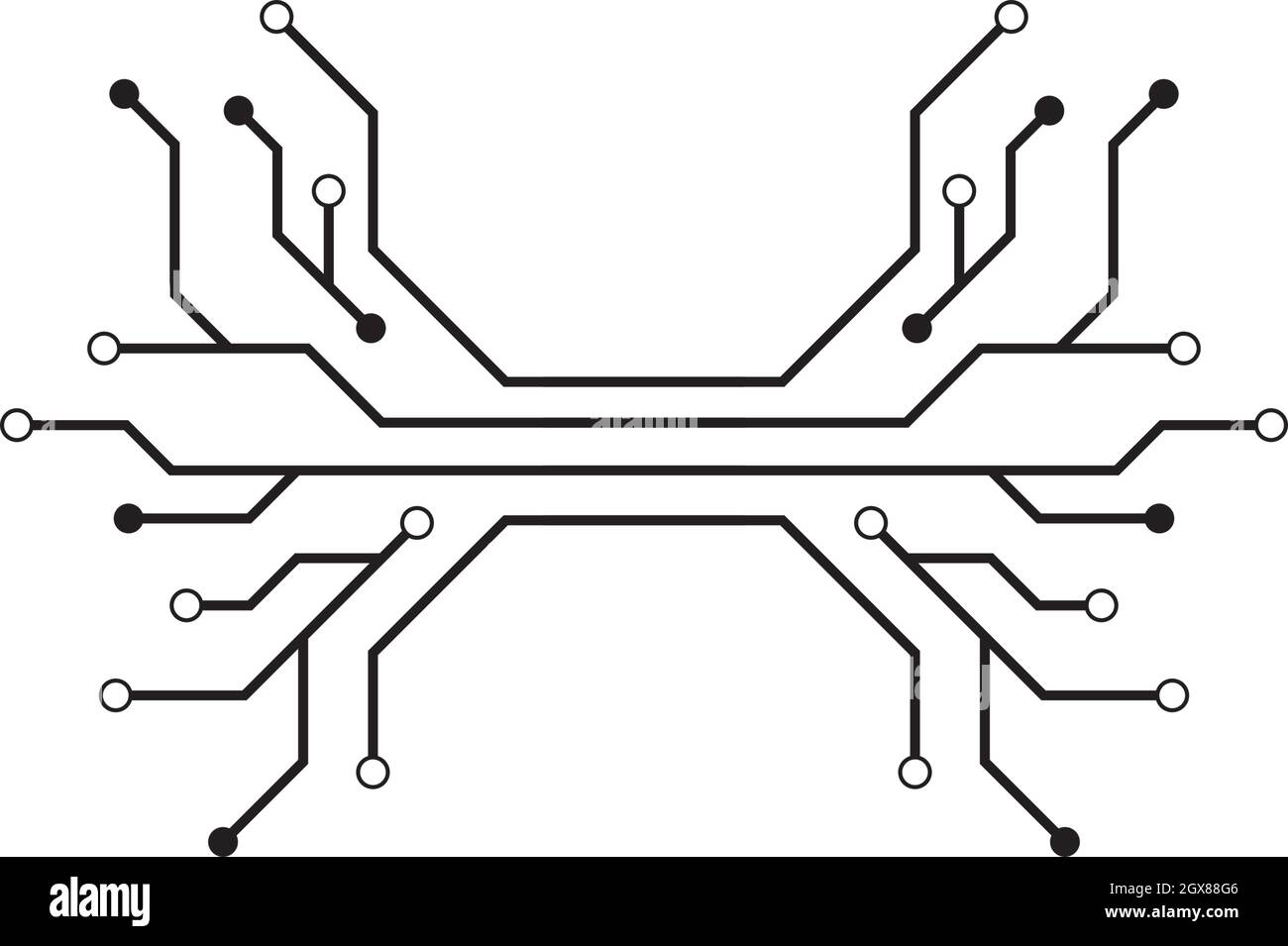 circuit technology ilustration vector template Stock Vector Image & Art - Alamy