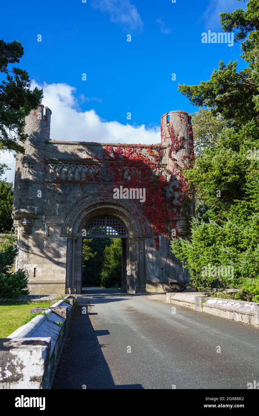 historic castle in wales UK Stock Photo - Alamy
