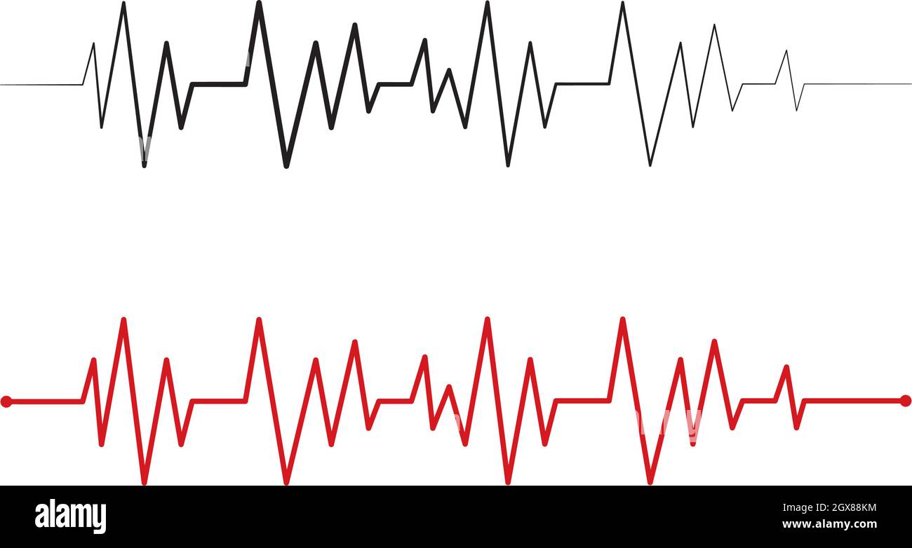 heart beat line vector ilustration Stock Vector Image & Art - Alamy