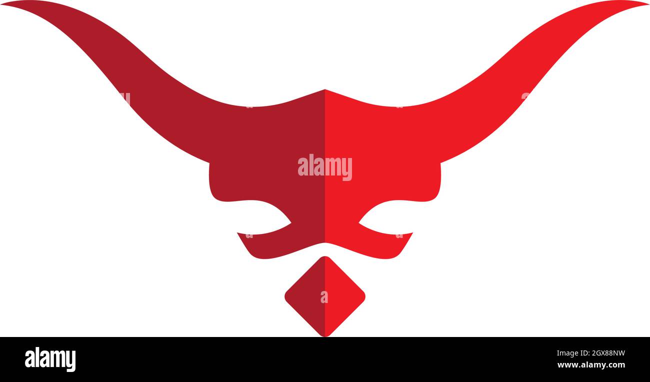 Bull Taurus Logo Template vector icon illustration Stock Vector Image ...