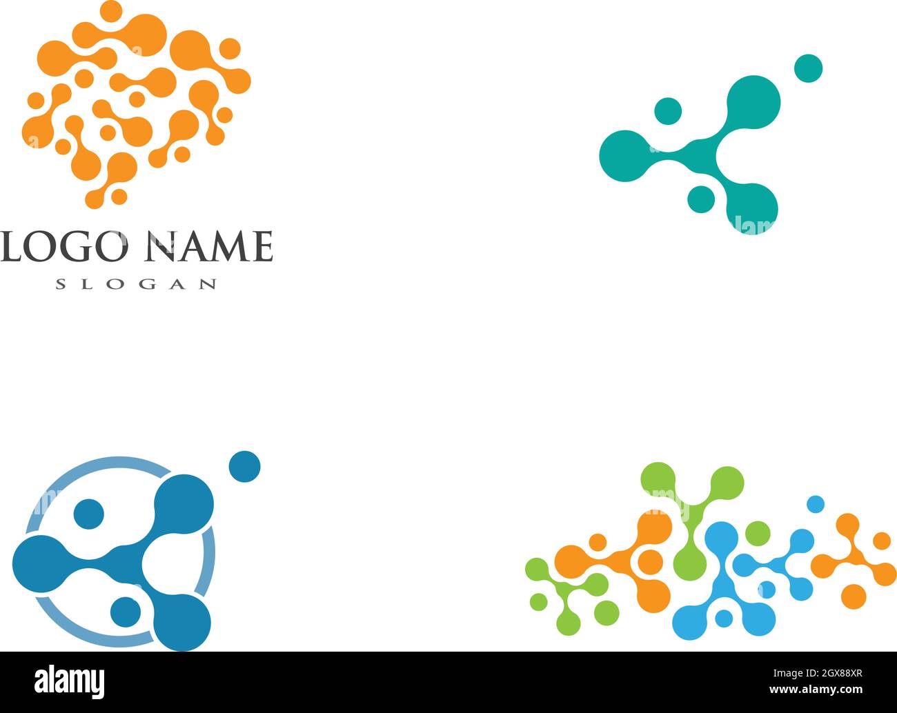 molecule logo vector icon template Stock Vector Image & Art - Alamy