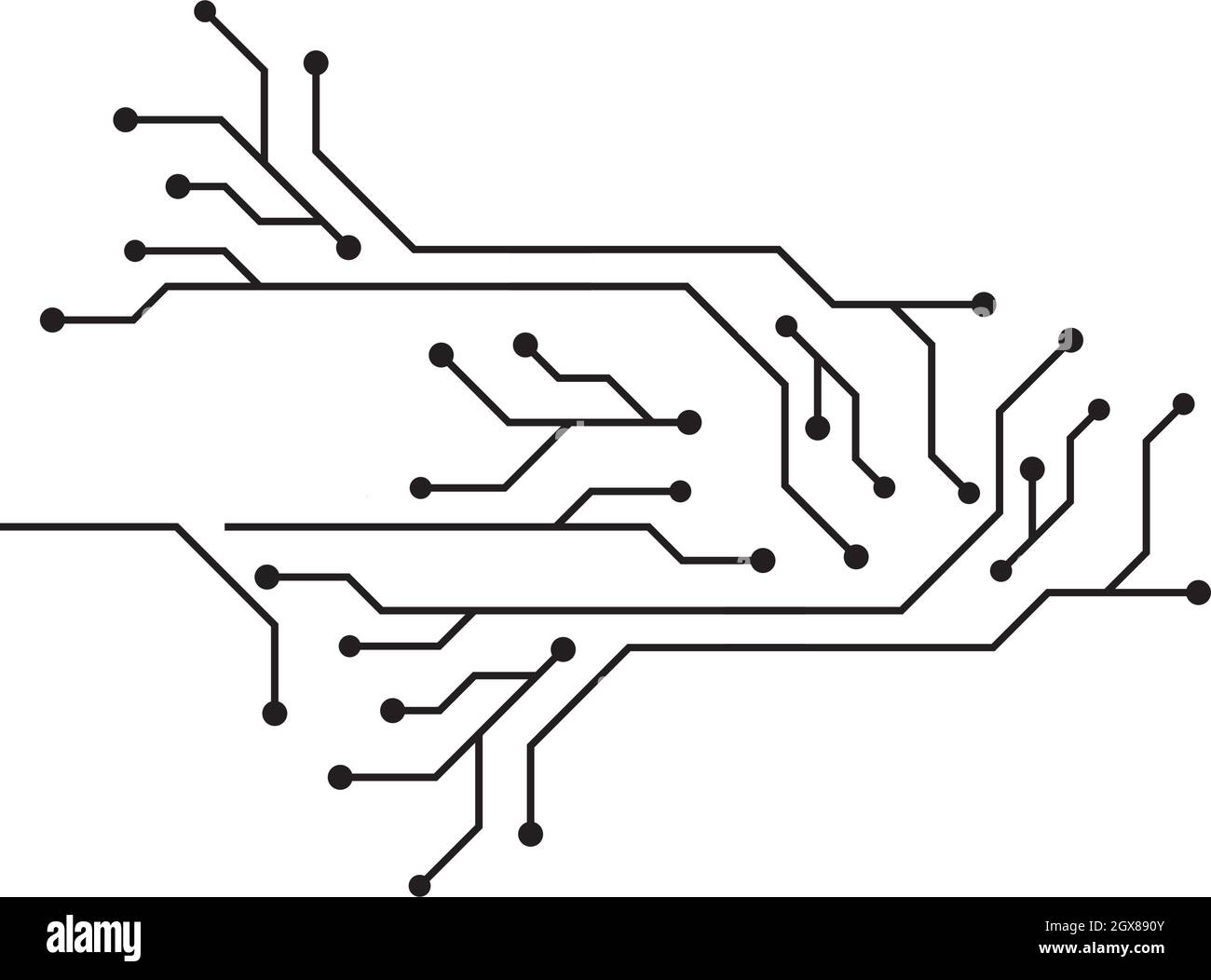 circuit technology ilustration vector template Stock Vector Image & Art ...