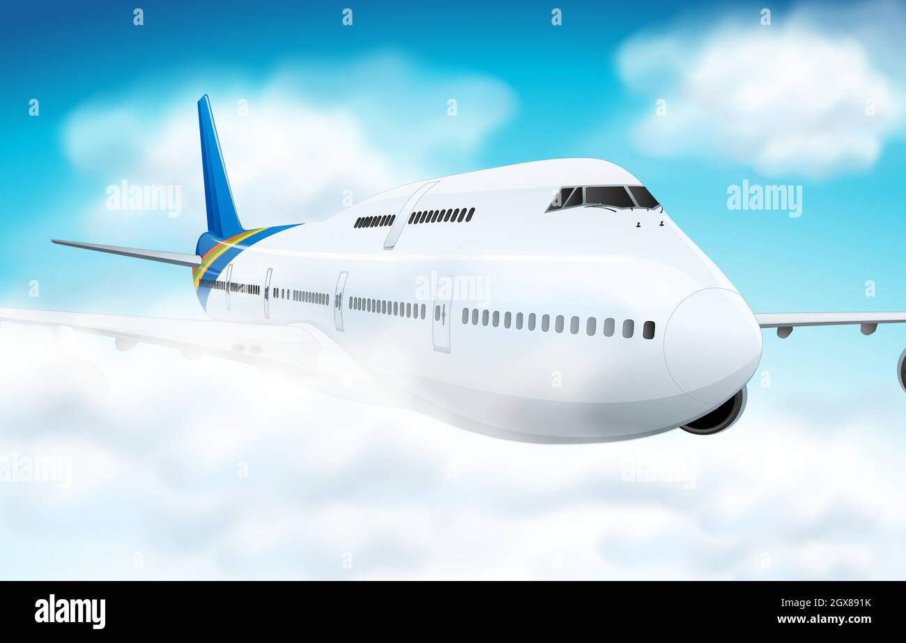 Airplane outside Stock Vector Images - Alamy