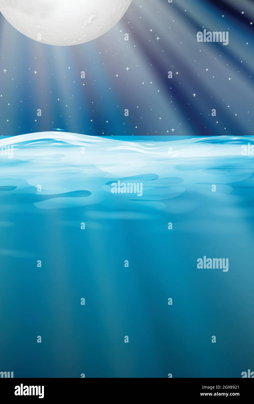 Sea water above Stock Vector Images - Alamy